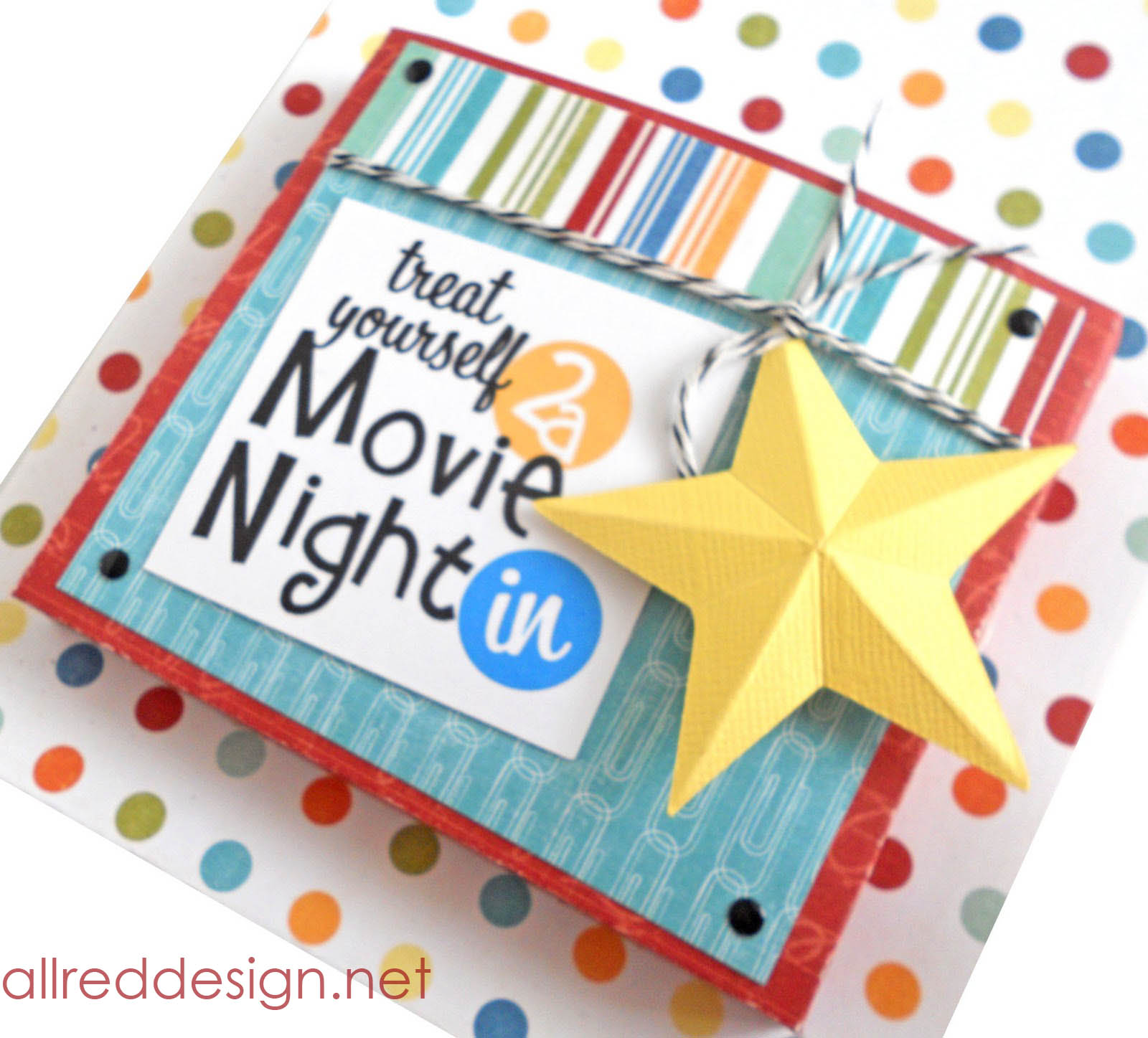 Allred Design Blog: Creative Gift Wrap Idea: Movie Night DVD Wrap Tutorial