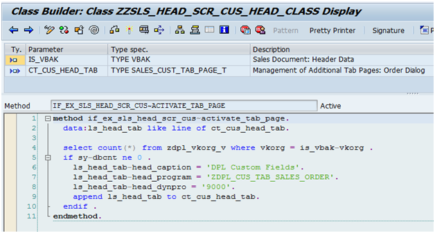 SAP ABAP: BADI Add Header Tab Custom Fields in VA01,VA02,VA03 ( Sales ...
