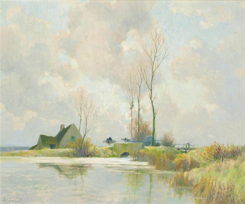 Alexandre-Louis Jacob | Landscape painter | Tutt'Art@ | Pittura ...