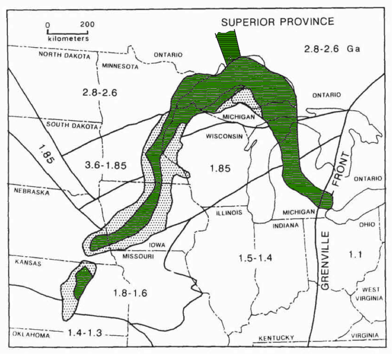 History of the Earth: January 26. The Mid-Continent Rift