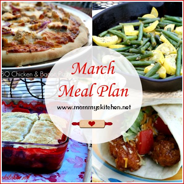 March Menu Plan - Menu Plan Monthly — Mommy's Kitchen