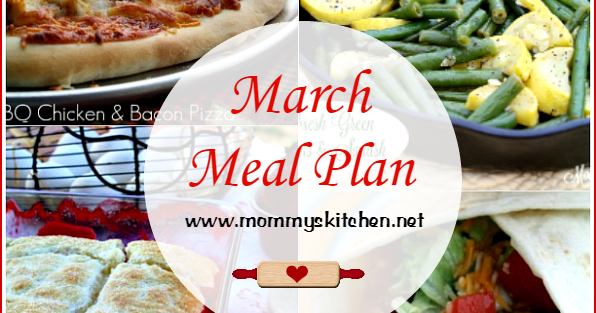 March Menu Plan - Menu Plan Monthly — Mommy's Kitchen