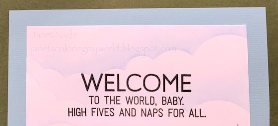 Coloring My World: More Baby Cards!