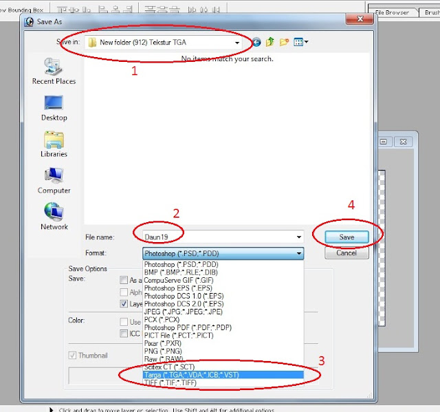 heriady blog: Membuat Tekstur TGA 32 Bit