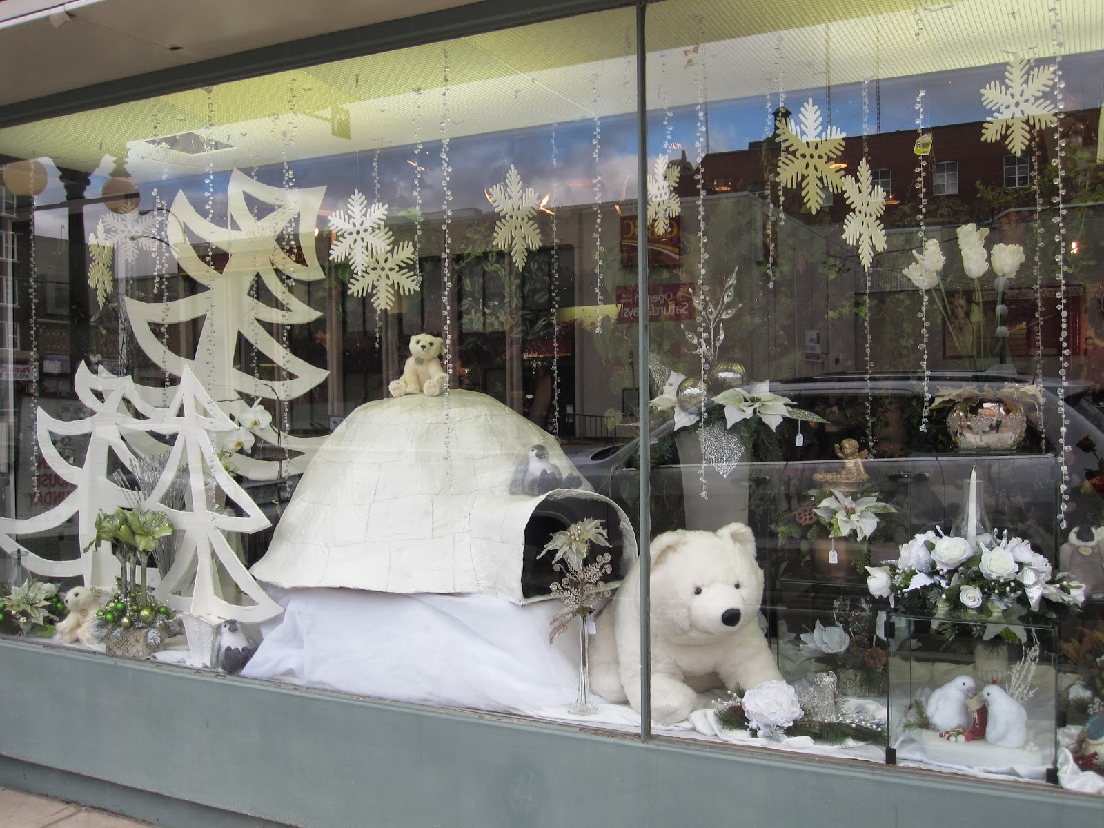 Flowers On The Roof: Store Front Winter Window Display (Making an Igloo ...