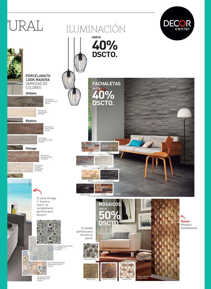 catalogo Deco center : look natural julio 2017