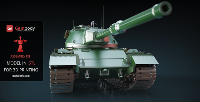 GB12 Conqueror Tank Model for 3D Printer, 3D Files | Nixon's 3D Models