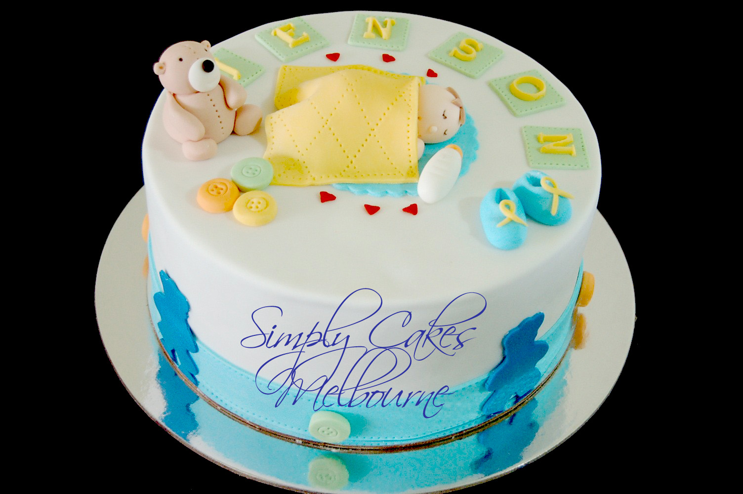 Simply Cakes Melbourne: 1 Month old baby cake for Jenson