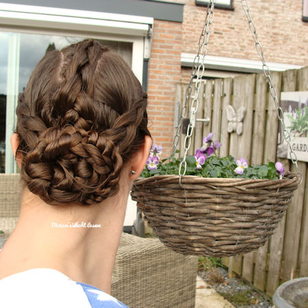 Miriam's Vlecht Lessen: Opvlechten (Dutch braid)