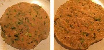 Spring Onion Roti ~ Hare pyaaz ki Roti ~ Indian wheat and spring onion ...