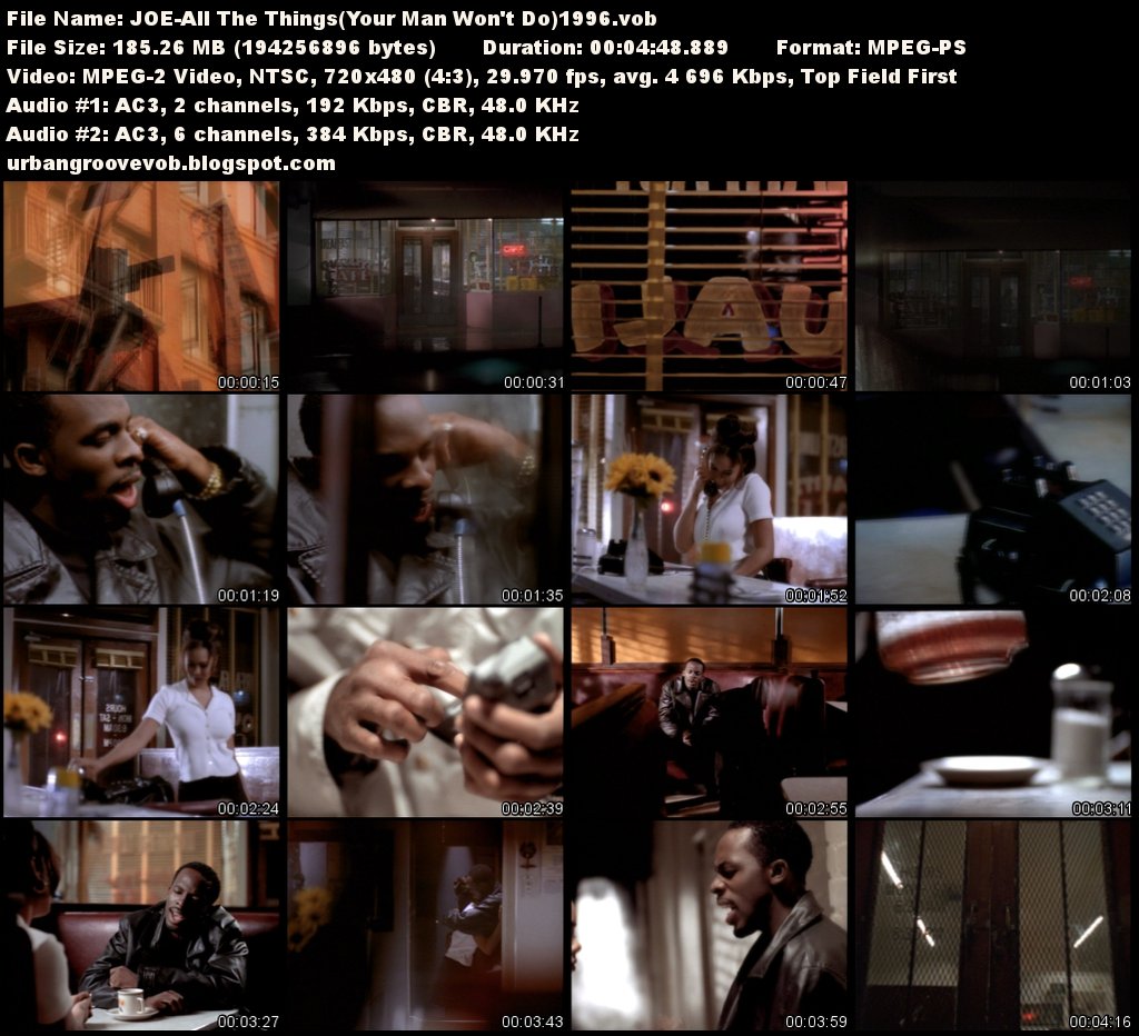 Urban Groove Vob Collection: Joe - All The Things(Your Man Won't Do) (1996)
