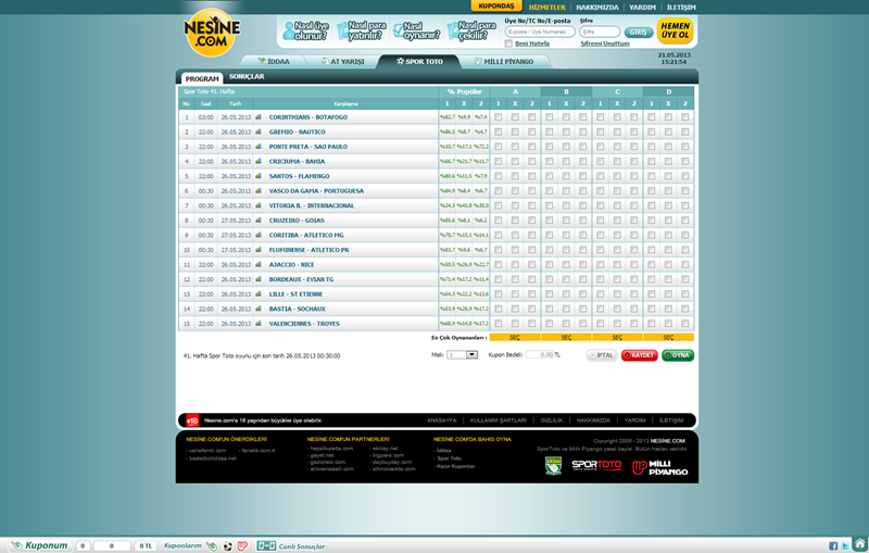 Nesine - iddaa ve bahis rehberi, canlı skor, iddaa tahminleri, iddaa ...