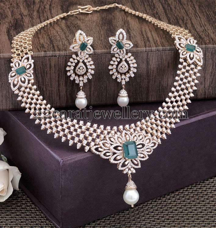 Impressive Diamond Set - Jewellery Designs