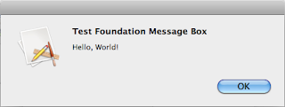 Mac OS X ® Programming: Message Box Using CoreFoundation Framework