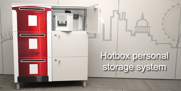 Think furniture: Hotbox personal storage system