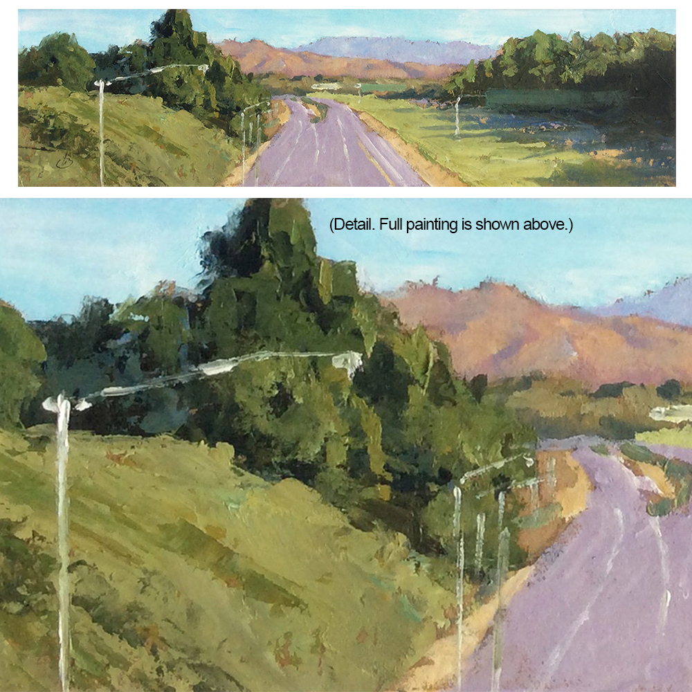 TOM BROWN FINE ART: CALIFORNIA IMPRESSIONIST FREEWAY by TOM BROWN