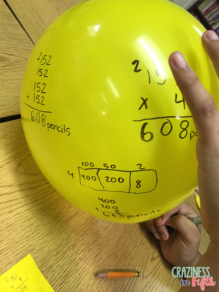 Craziness in Fifth: Problem Solving with Balloons