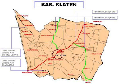 peta kota klaten | blog orang klaten