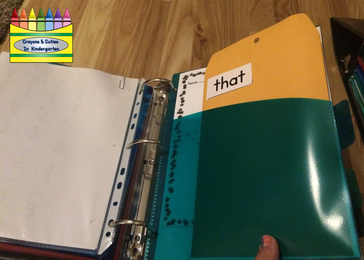 Crayons & Cuties In Kindergarten: Organizing my Sight Word Binder ...