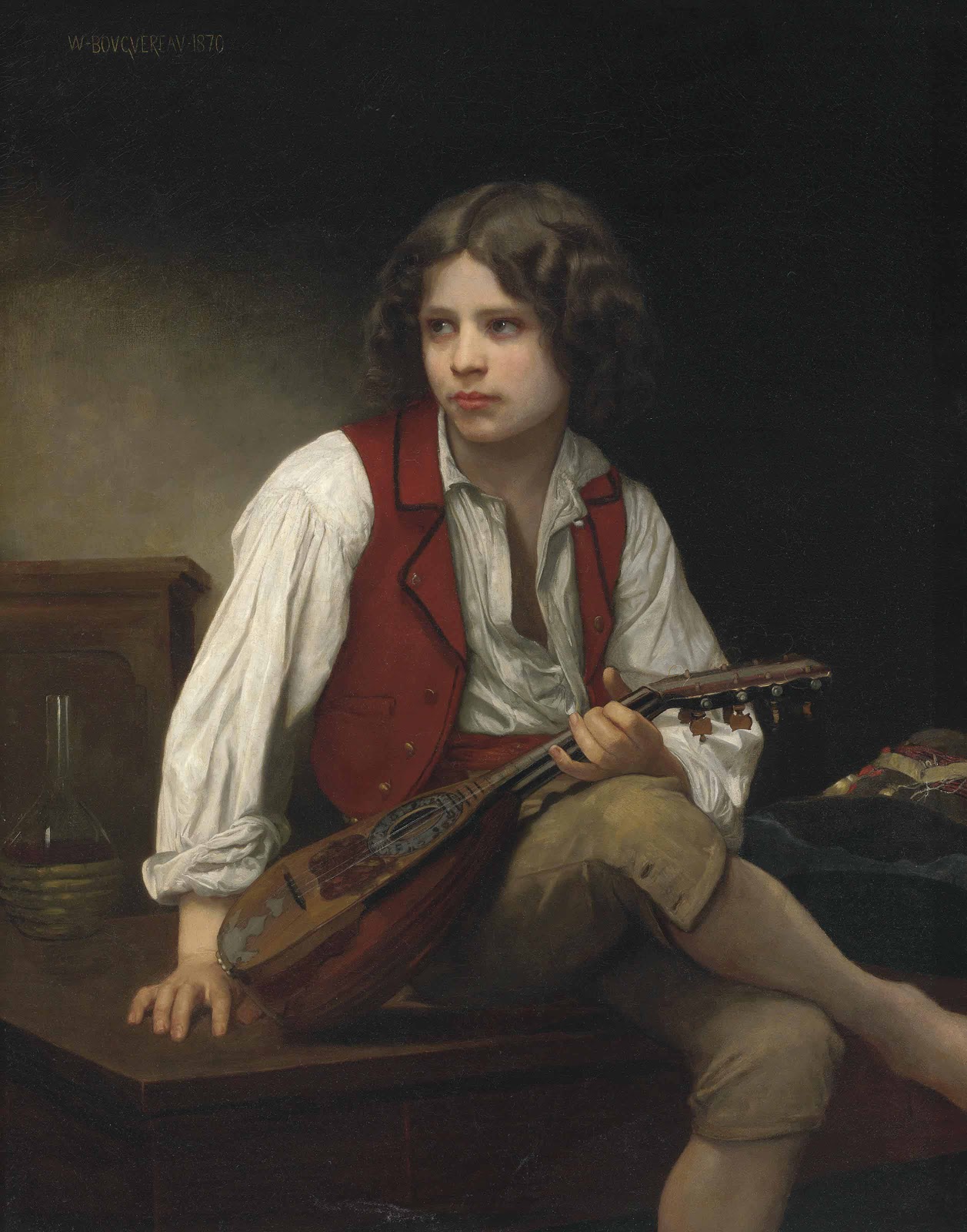 William-Adolphe Bouguereau | Italien à la mandoline | Tutt'Art ...