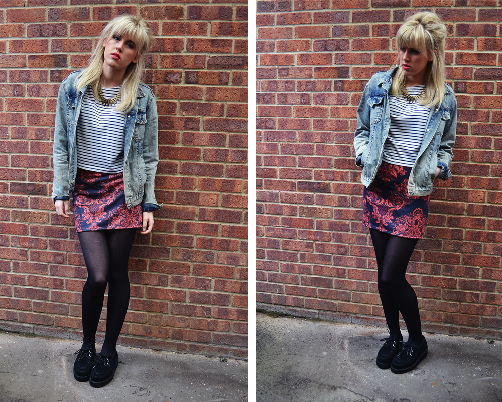 Miss Selfridge Printed A Line Mini Skirt Anna Wears