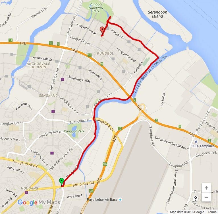 Singapore Walking Routes: 2016