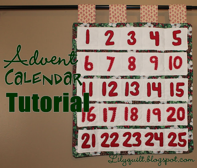 Lilyquilt: Advent Calendar Tutorial