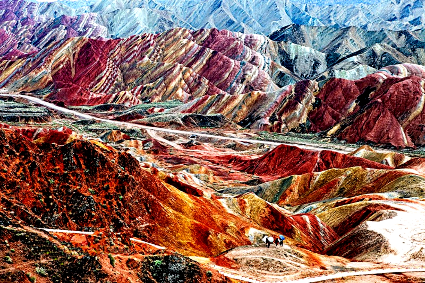 Naturaleza: Parque Geológico Zhangye Danxia, (Gansu) China