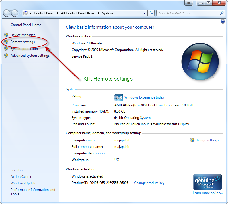 Fungsi Remote Desktop Conection Pada Windows Server 2003