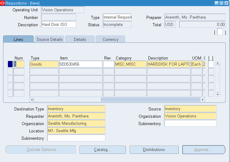 Oracle Applications - Functional: Business Flow of Internal Sales Order ...