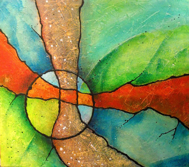 The Abstract Art of John L. Payne: "Focal Point" - 16"x20"x1.5 ...