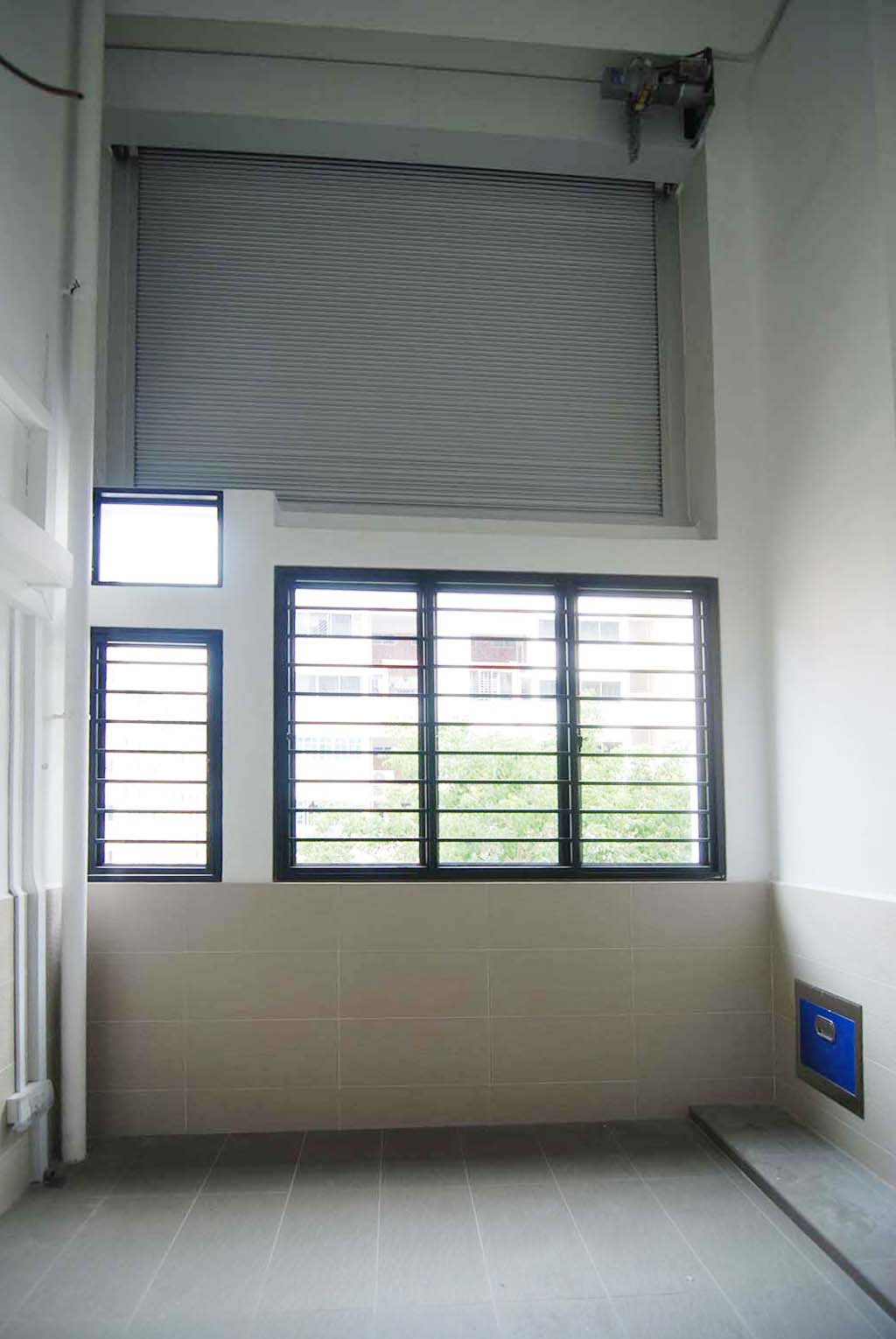 butterpaperstudio: Reno@T2 Maisonette - Roller Shutter at balcony