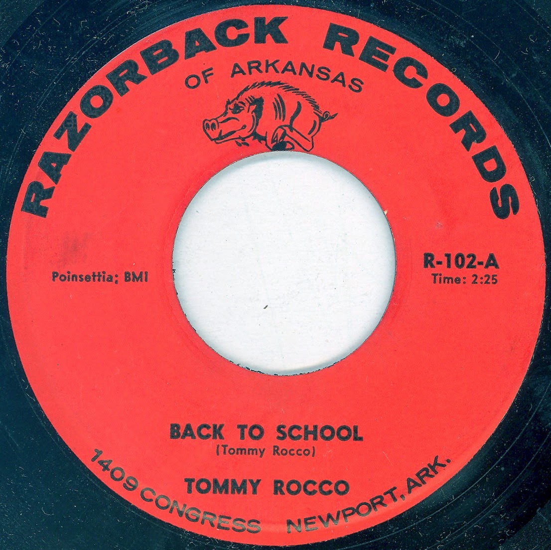 Arkansas 45rpm Records: Razorback