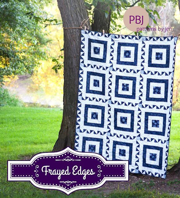 Patterns By Jen: Frayed Edges ~ A Blogger's Quilt Festival Original ...