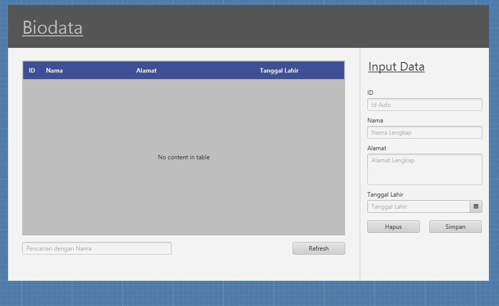 Crud Javafx