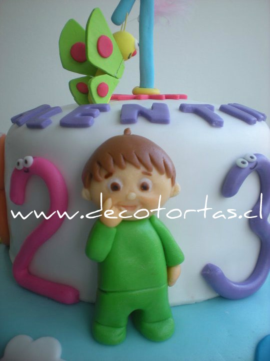 Decotortas: Baby TV 3D- Charlie y los números