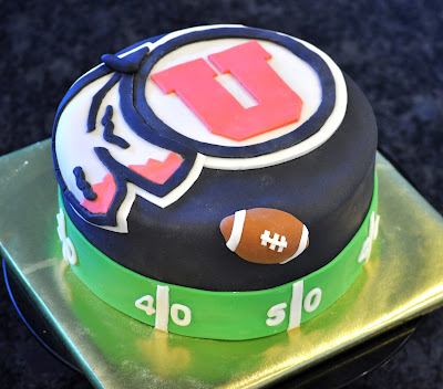 Devanys Designs: University of Utah Football Cake - ESPN Game Day