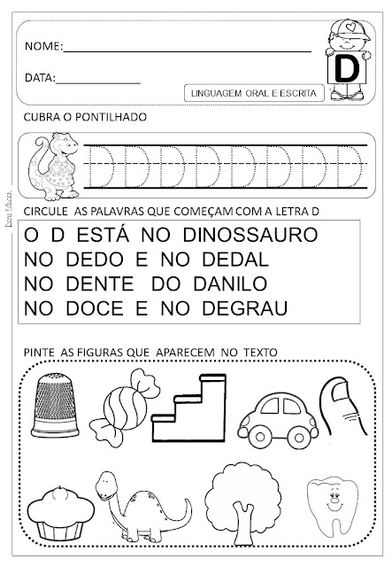 Atividades letra D