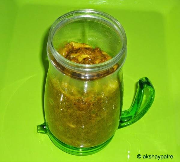 Vidyas Veg Recipes: Green chilli pickle recipe - Menasinakayi ...