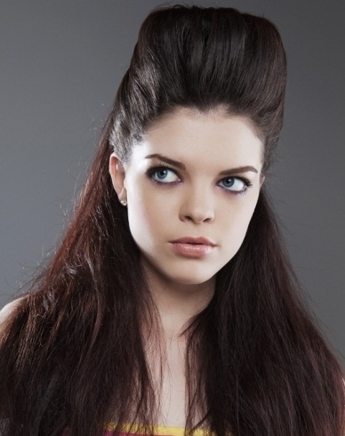 Bumpy Half Updo Hair Style 2014 | Long Hairstyles 2014