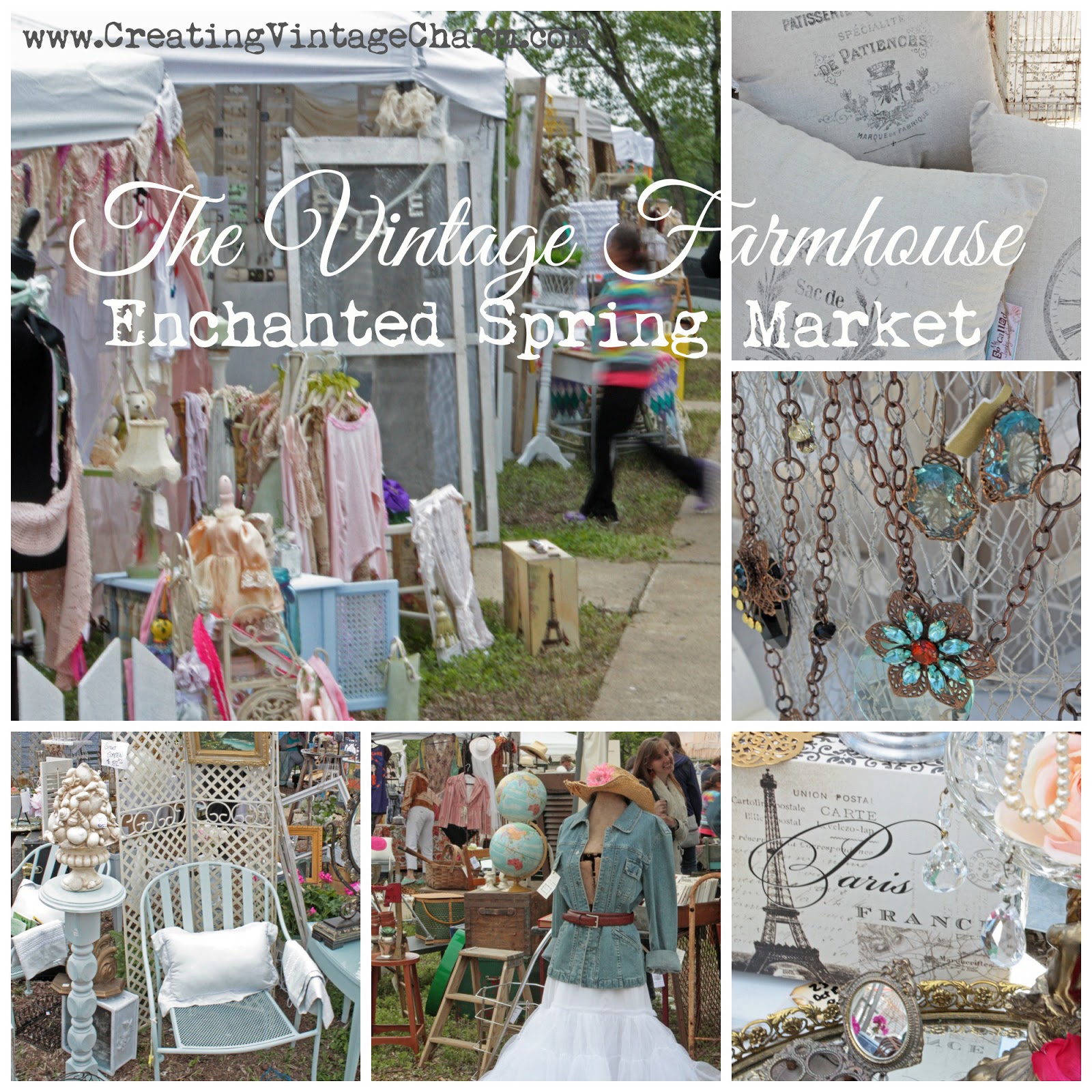Creating Vintage Charm: An Enchanted Spring Market by The Vintage Farmhouse