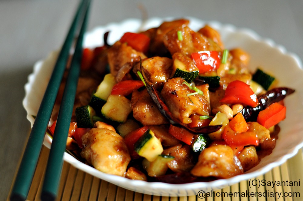 Kung Pao Chicken - A Homemaker's Diary