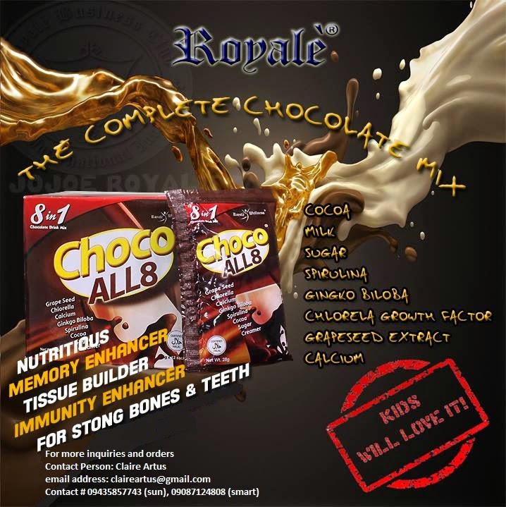 Royale "Choco-All-8, Healthy Chocolate Drink" - Claire's Royale Business