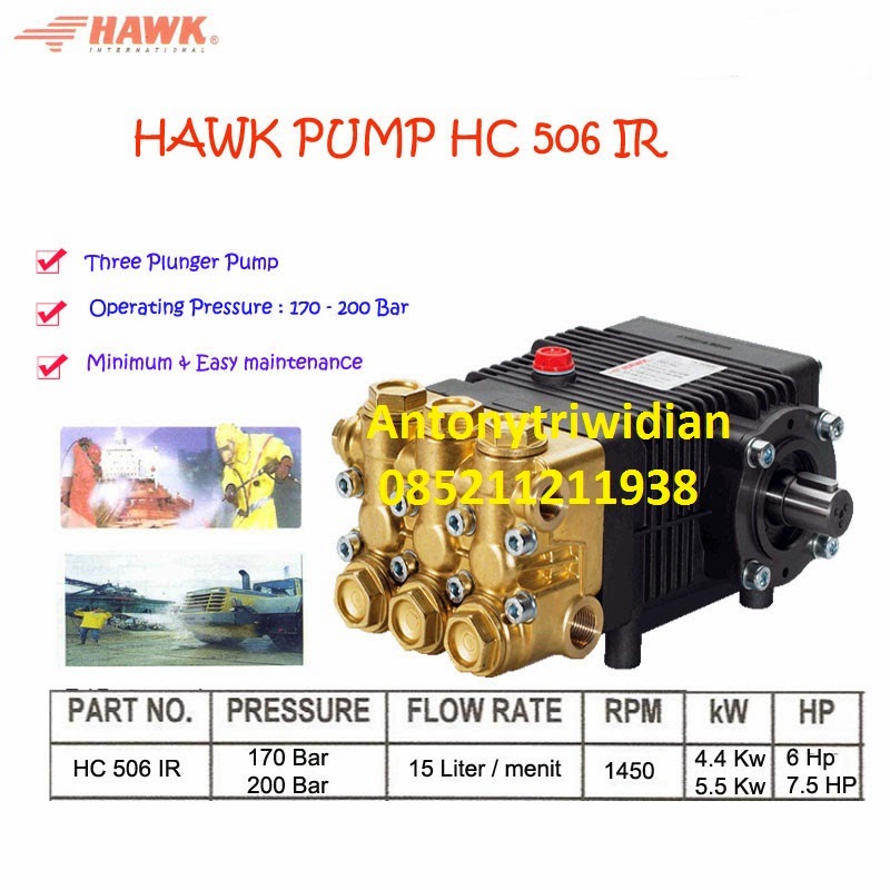 pompa steam: pompa hydrotest 2320 psi - 2900 psi