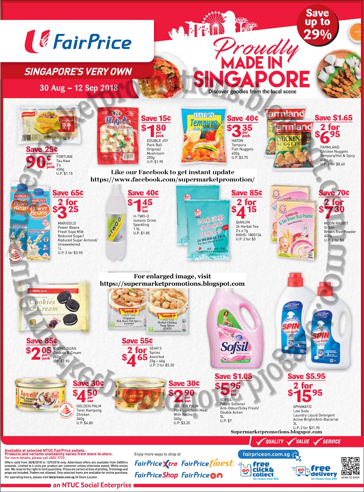 NTUC FairPrice Made In Singapore 30 August - 12 September 2018 ...
