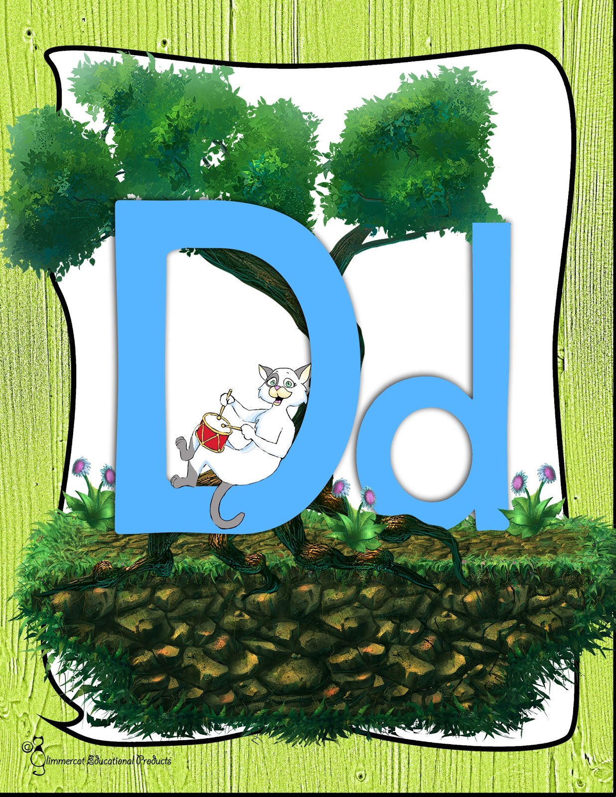 Glimmercat Education: Letter of the Week Packet for D