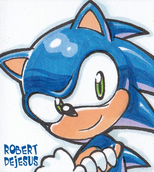 Art of Robert de Jesus: Drawing Chibi episode 40: Sonic The Hedgehog