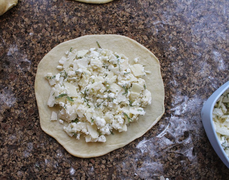 Food Lust People Love: Tiganopsomo - Feta-Stuffed Fried Bread #BreadBakers