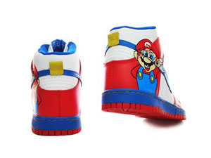 Super Mario Nike Dunks For Kids