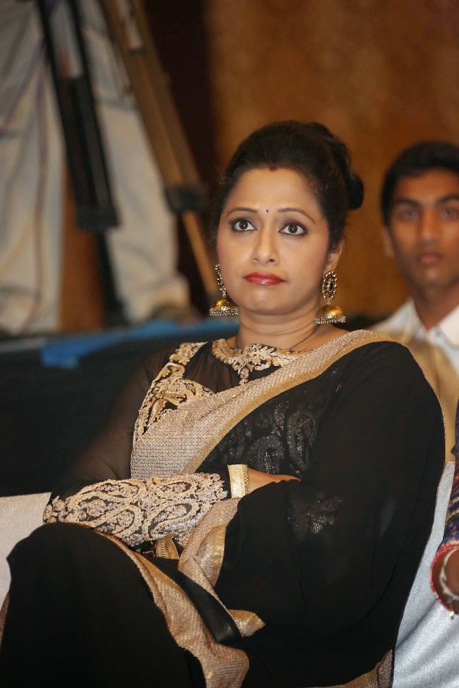 Anitha Chowdary Photos in Black Saree at Beeruva Audio Launch | HQ Pics ...